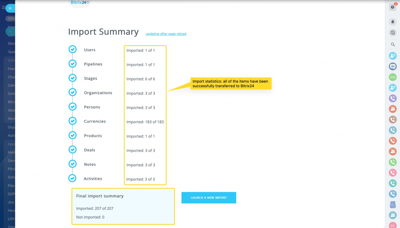 Pipedrive migration app